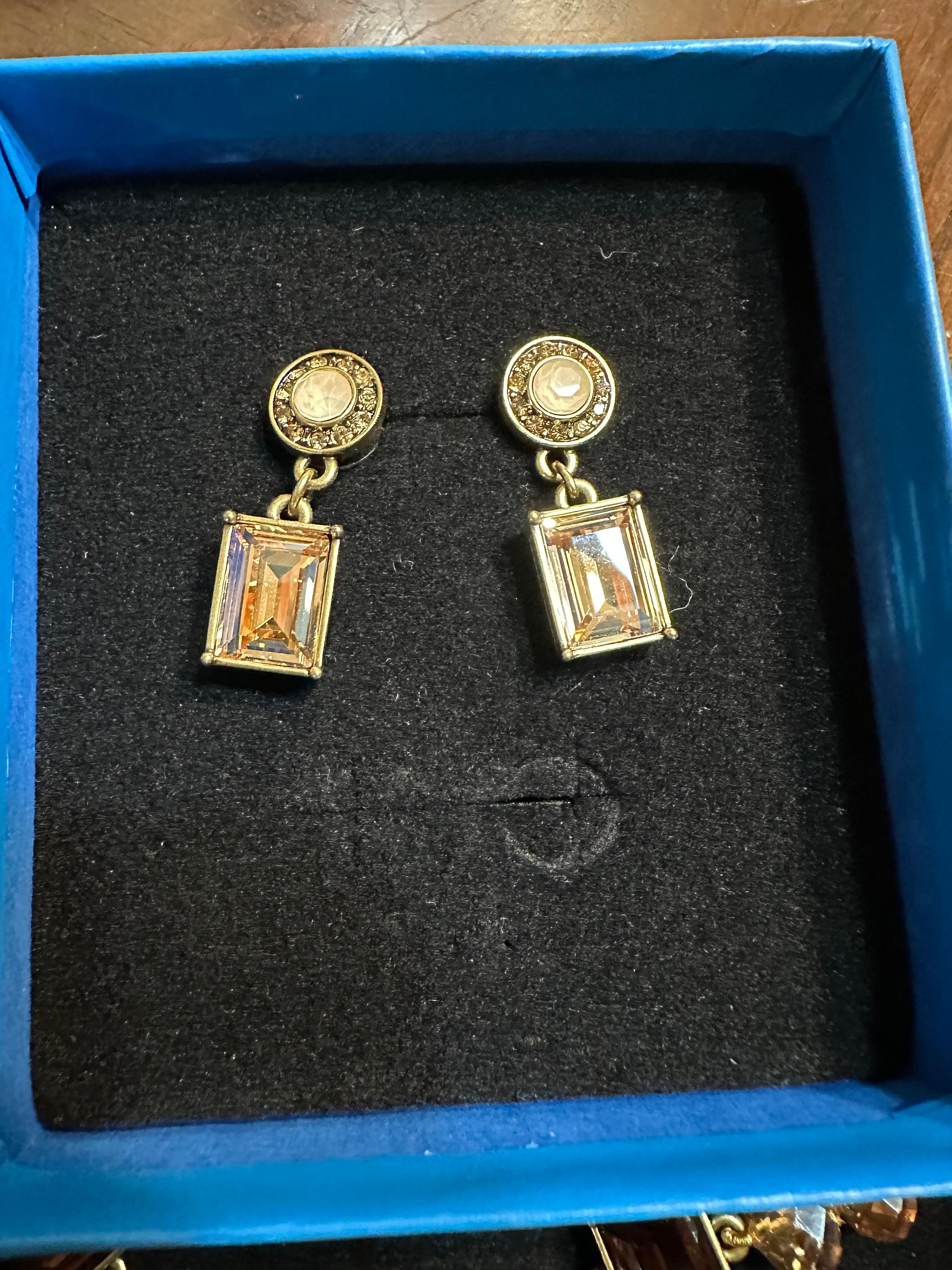 Rare Heidi Daus Emerald Cut Topaz Complete 3 Piece Set - Etsy