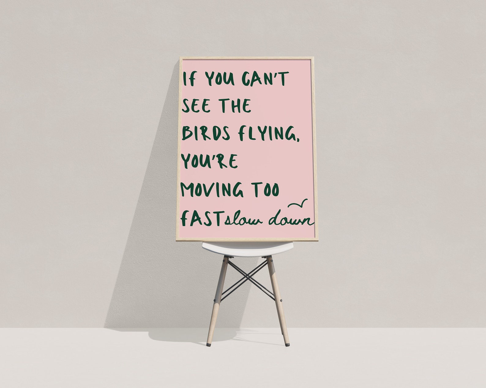 Slow Down Instant Digital Download Print, Slow Down Wall Art, Uplifting ...