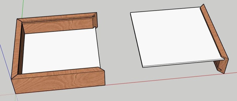 DIY Hidden Storage Box Woodworking Project Build Instructions - Etsy