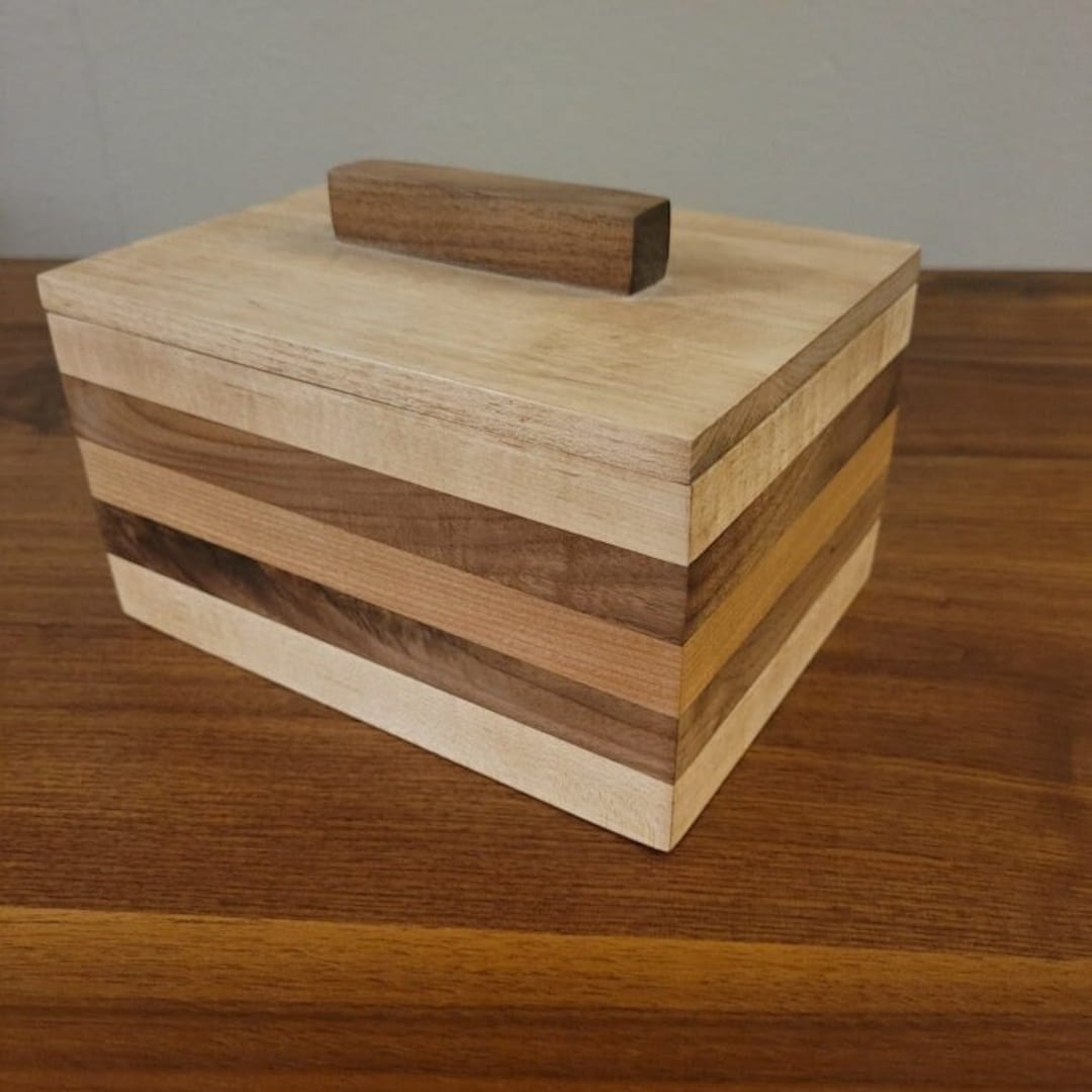 DIY Striped Box With Fitted Lid Build Instructions - Etsy