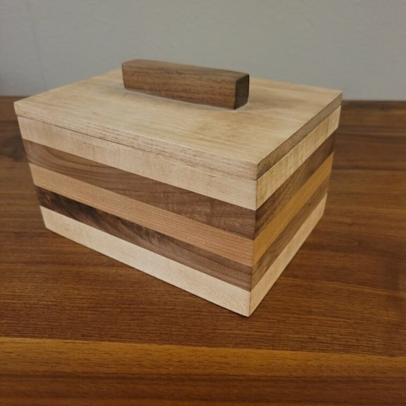 DIY Striped Box With Fitted Lid Build Instructions - Etsy