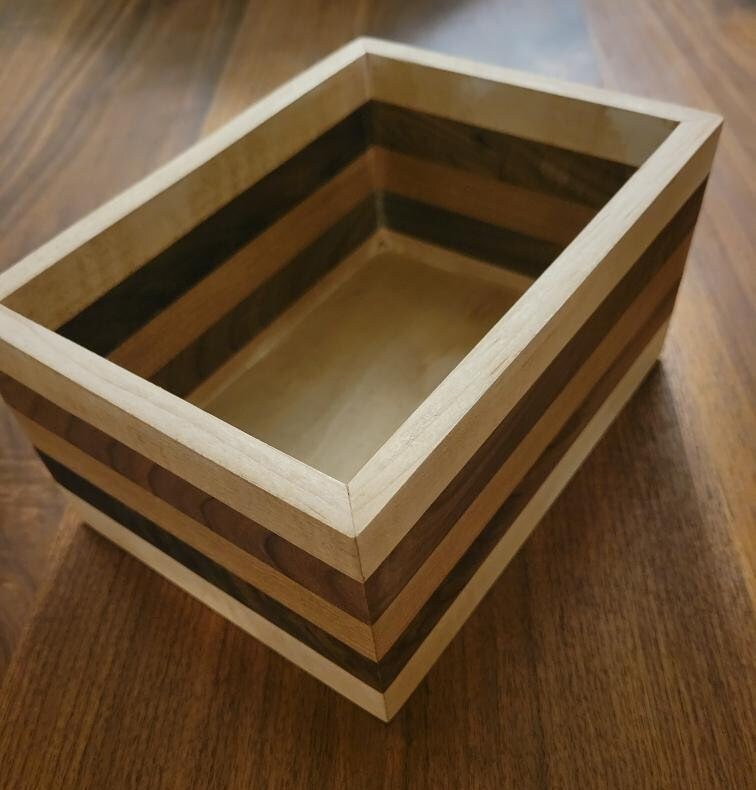 DIY Striped Box With Fitted Lid Build Instructions - Etsy