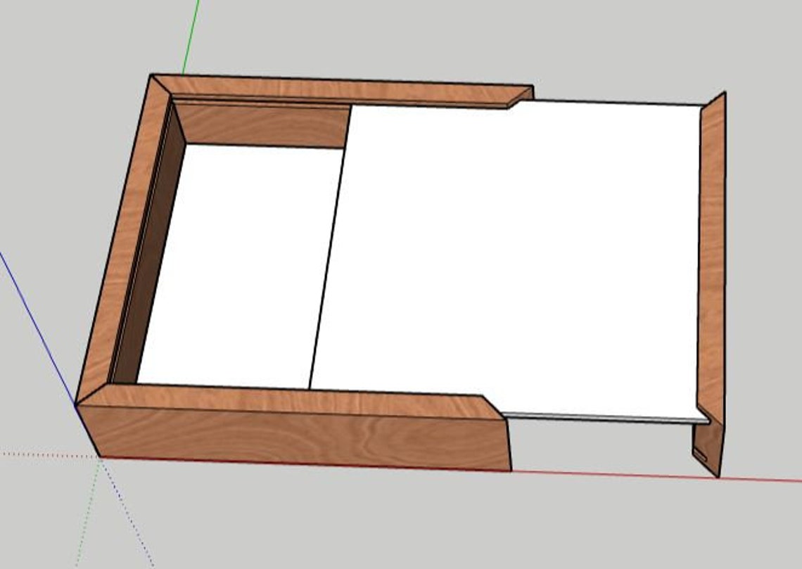 DIY Hidden Storage Box Woodworking Project Build Instructions - Etsy