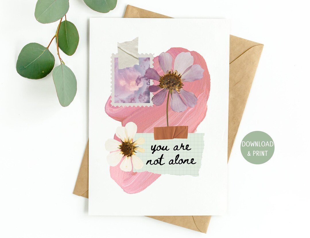 Printable Sympathy Card, Condolences Card, Printable Grief Card ...
