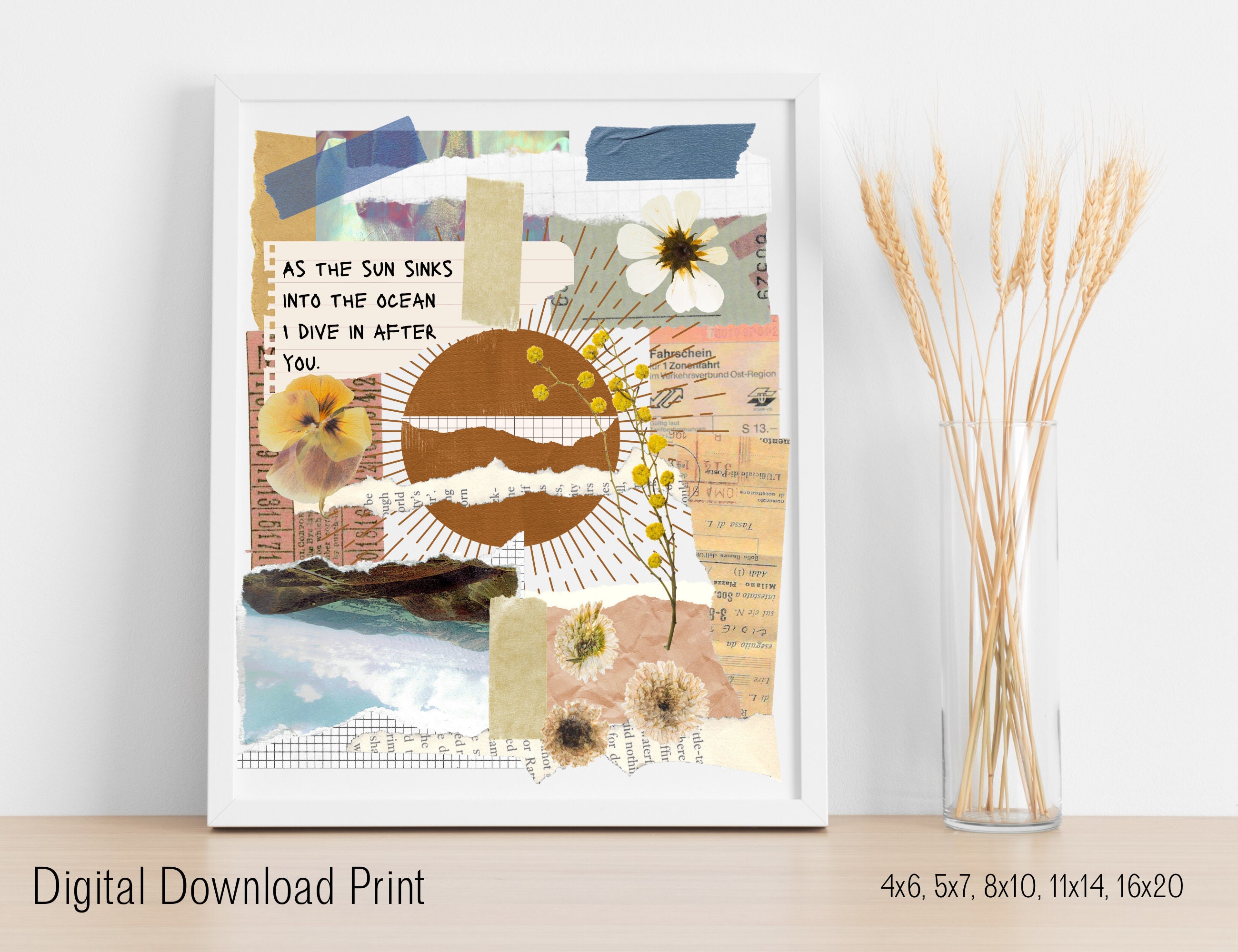 Grief Wall Art, Ocean Grief Wall Art, Sympathy Printable, Grief Quote ...