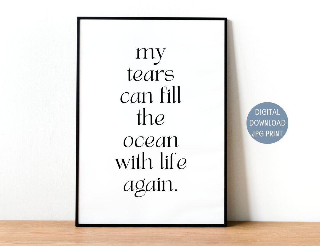 Grief Wall Art, Ocean Grief Wall Art, Sympathy Printable, Grief Quote ...