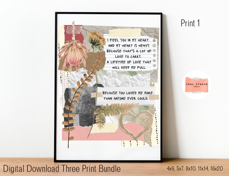 Grief Wall Art Sympathy Printable Grief Quote Print - Etsy