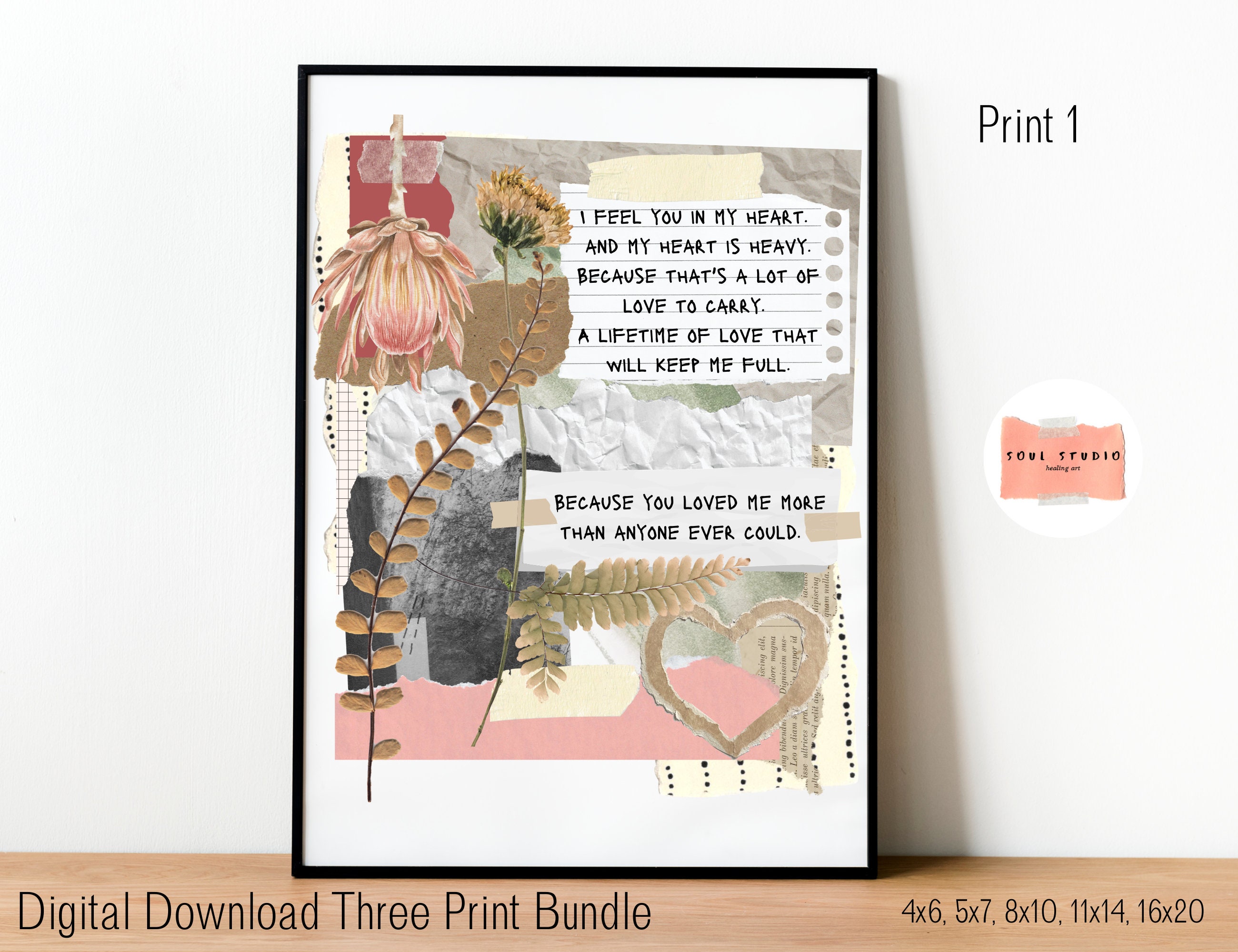 Grief Wall Art Sympathy Printable Grief Quote Print - Etsy