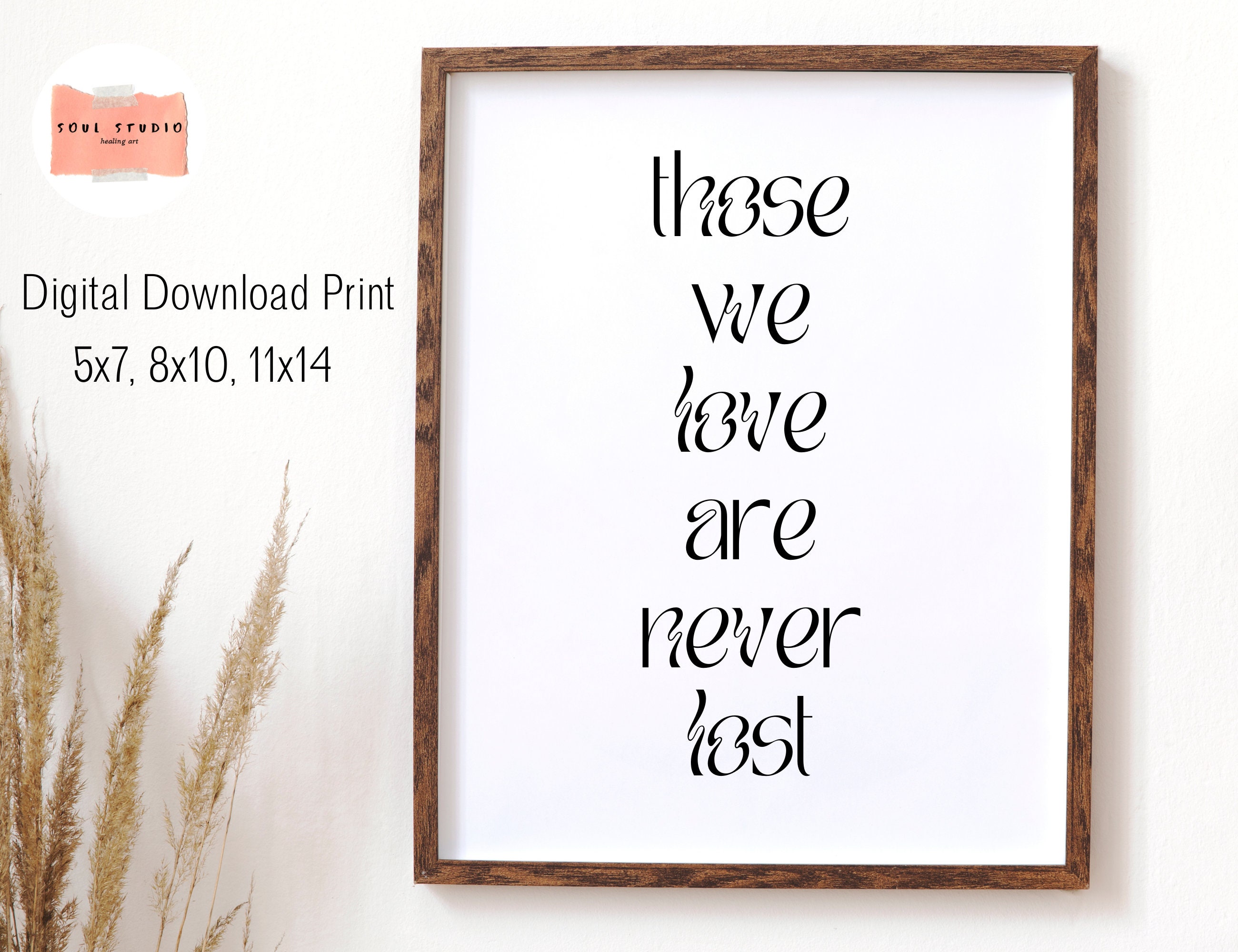 Grief Wall Art, Sympathy Printable, Grief Quote Print, Heartbreak Wall ...