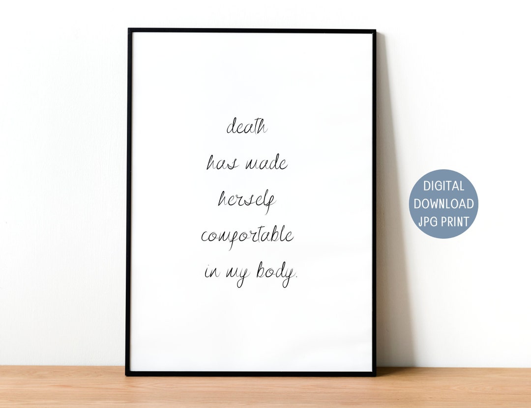 Grief Wall Art, Grief Poetry Print, Sympathy Printable, Grief Quote ...