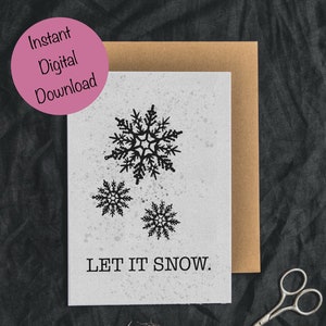 Printable Holiday Card 5x7 Greeting Card Instant - Etsy