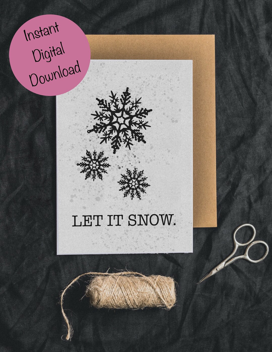 Printable Holiday Card 5x7 Greeting Card Instant - Etsy
