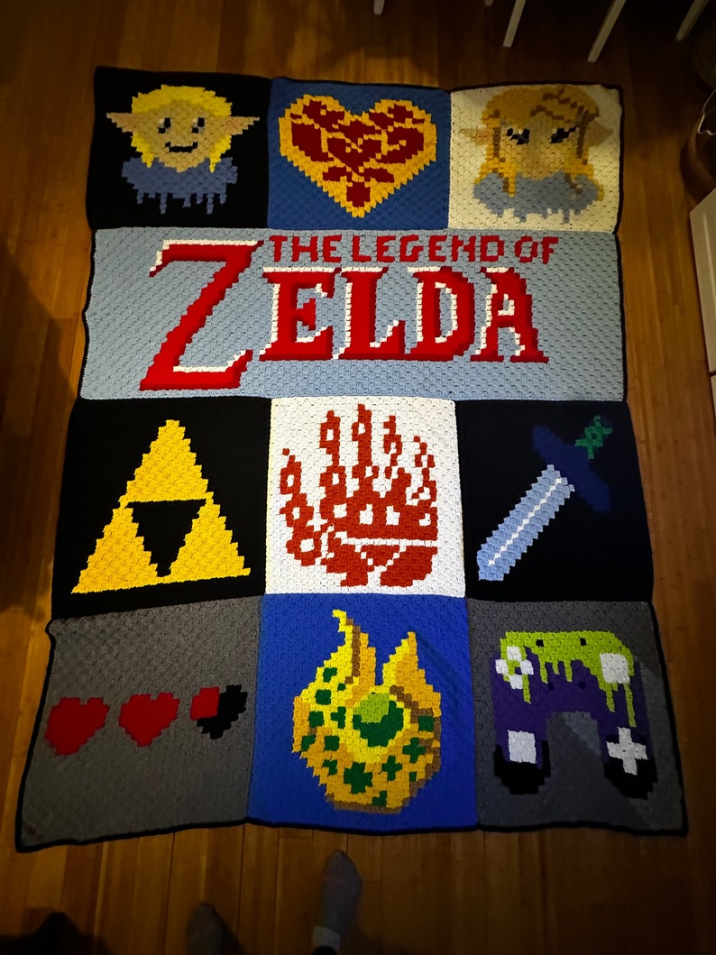 Gamer Crochet Blanket Fantasy Epic Open World - Etsy