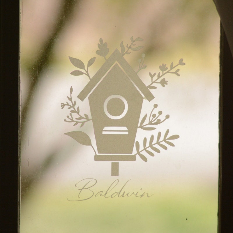 Etched Glass Decal - Etsy