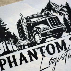Large Custom Semi Truck Logo Decal Sticker Label - Etsy