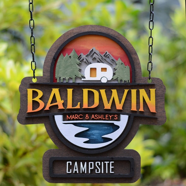 Campsite Sign - Etsy