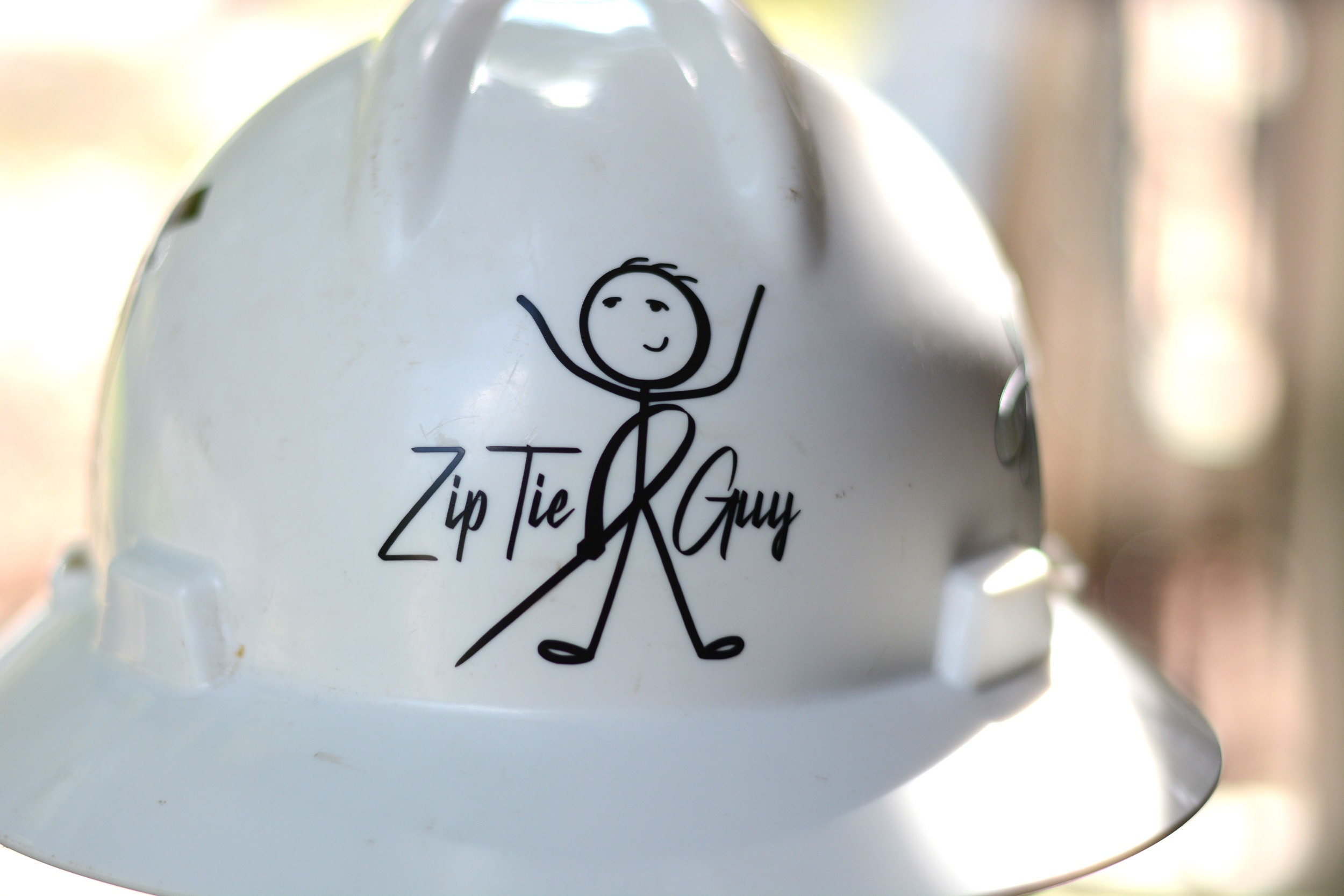 Zip Tie Guy Decal Sticker - Car, Truck, Hardhat - Etsy