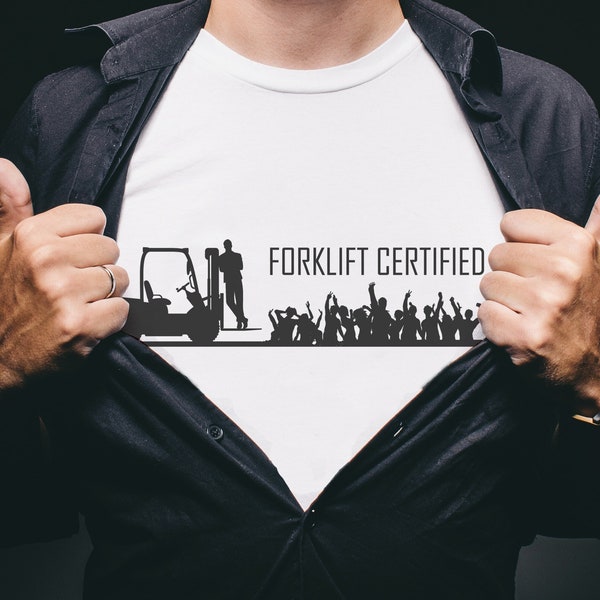Funny Forklift Certified Shirt - Etsy