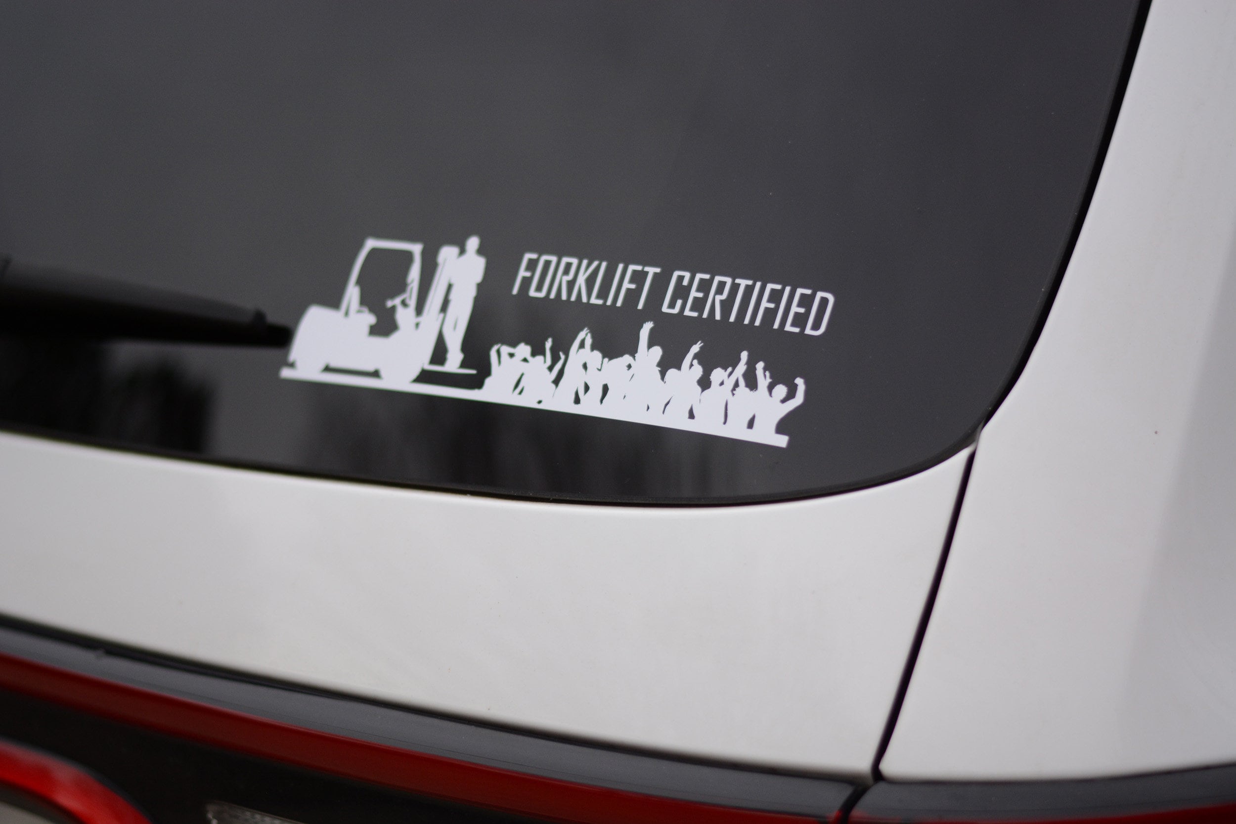 Forklift Certified | Vinyl Car Window Decal | Sticker - Etsy