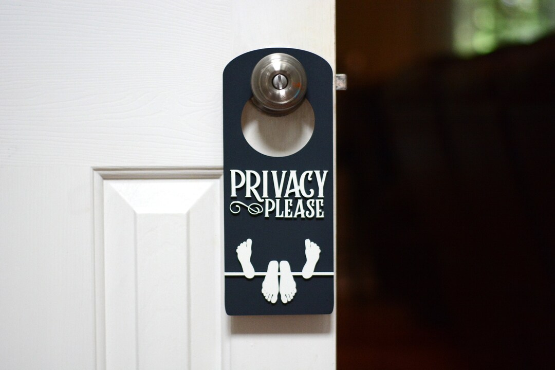 Privacy Please Couples Gag Gift Door Knob Hanger - Etsy
