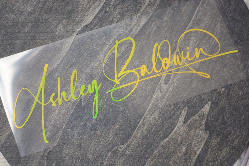 Custom Signature Name Decal, Sticker, Vinyl for Semi Truck, Car - Etsy