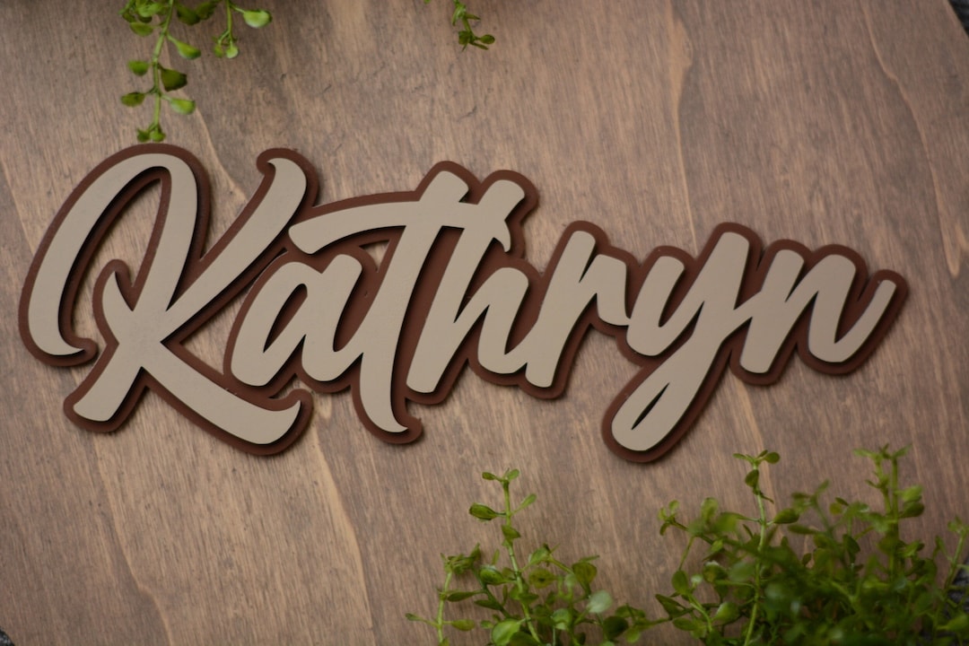 Personalized 3D Painted Name Sign Cutout - Etsy