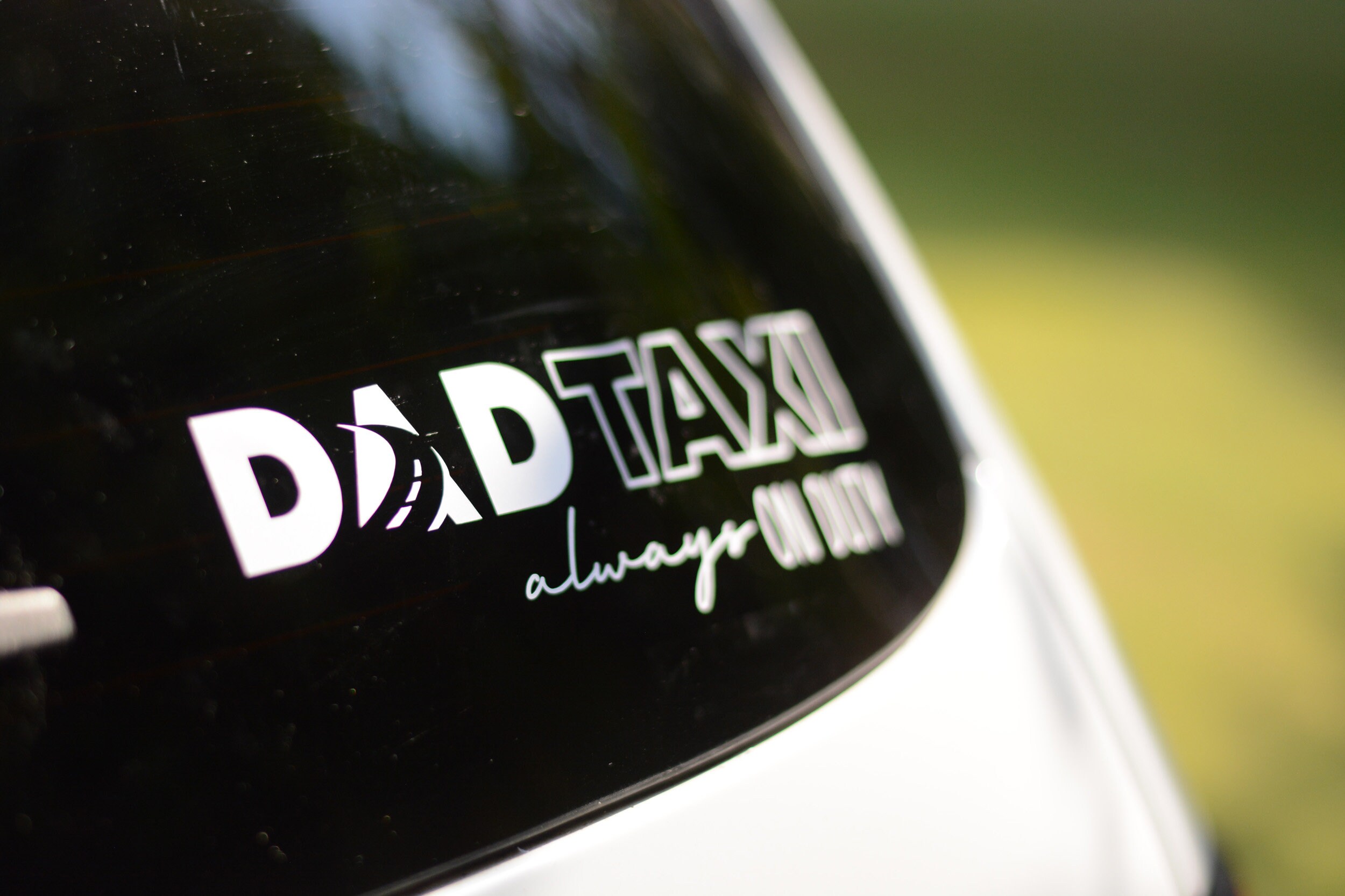 Dad Taxi Always on Duty | Dad Car Truck Decal Sticker - Etsy