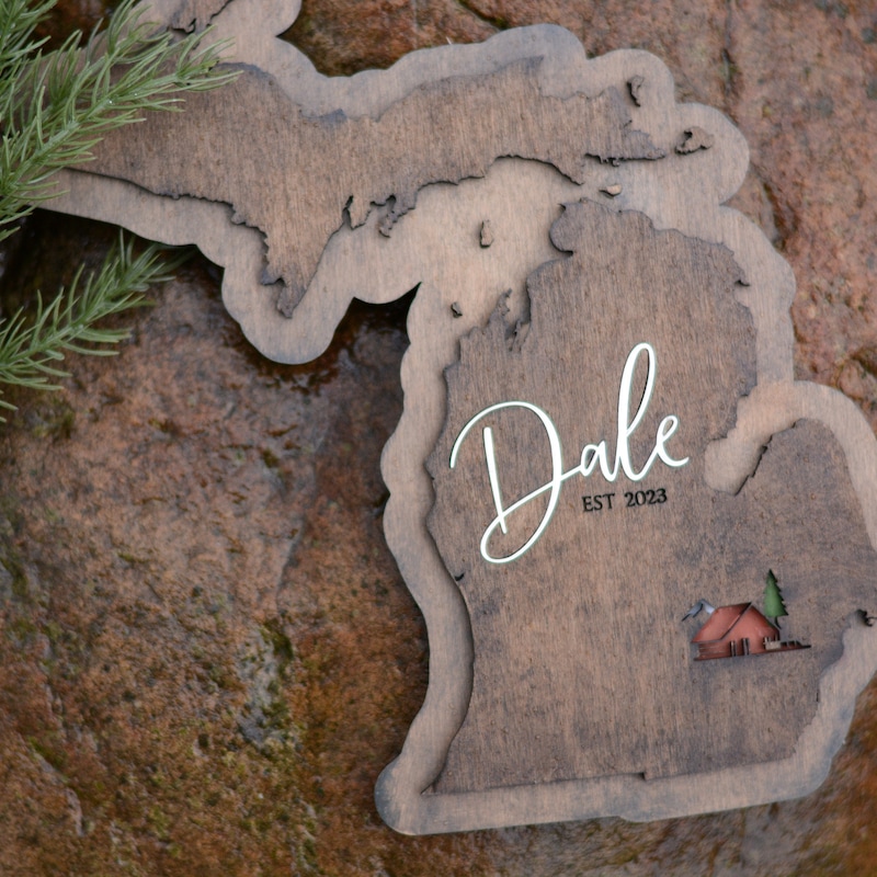 Michigan Home Sign - Etsy
