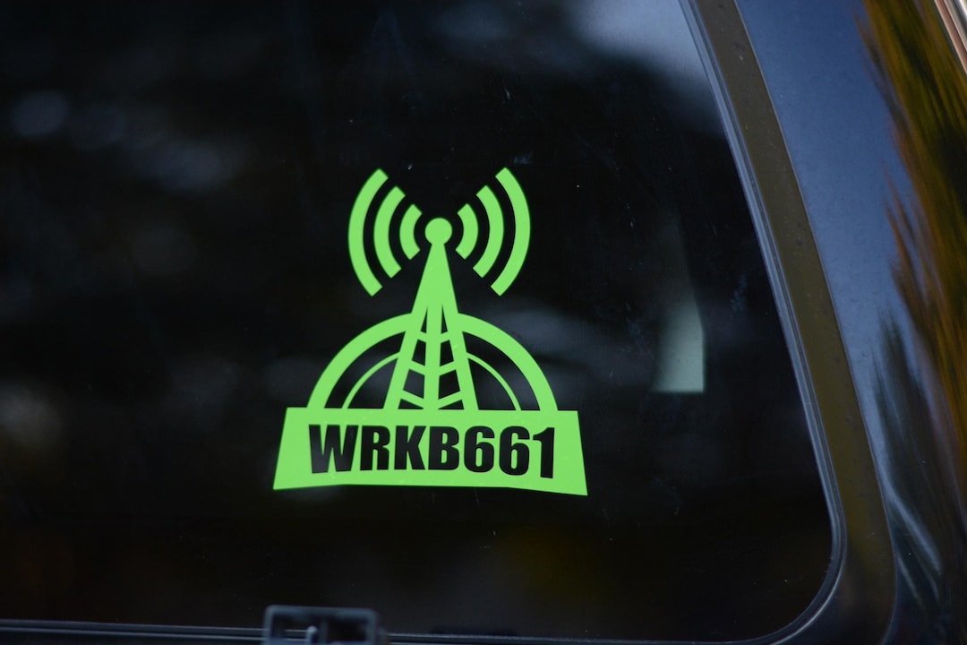 Custom Callsign Car Truck Decal Sticker, Antenna, Radio, Amateur - Etsy