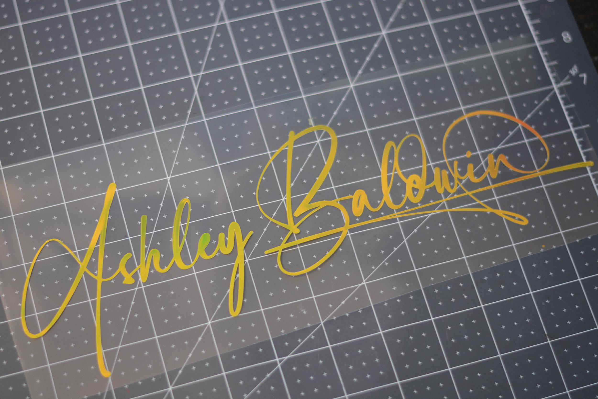 Custom Signature Name Decal, Sticker, Vinyl for Semi Truck, Car - Etsy