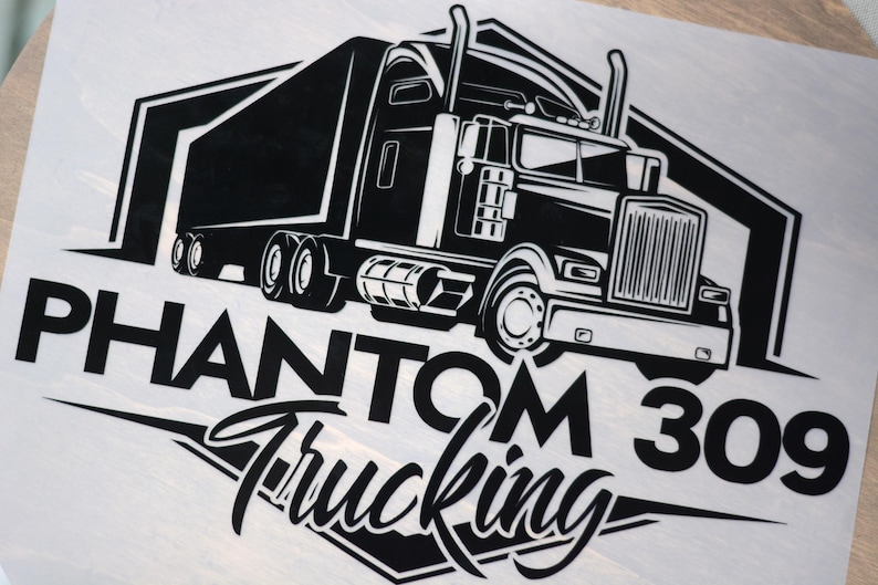 Large Custom Semi Truck Logo Decal Sticker Label - Etsy