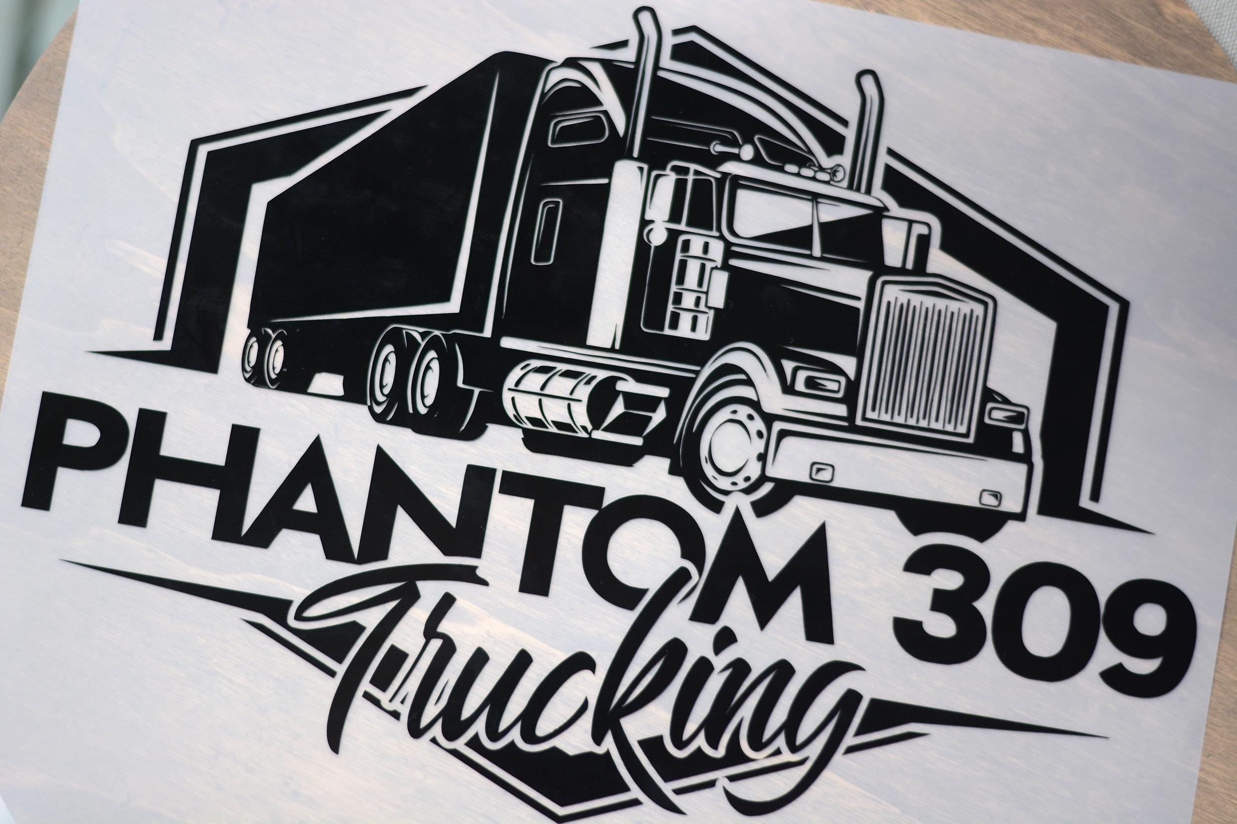 Large Custom Semi Truck Logo Decal Sticker Label - Etsy