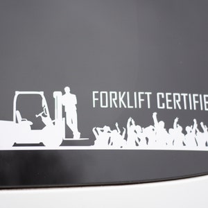 Forklift Certified | Vinyl Car Window Decal | Sticker - Etsy