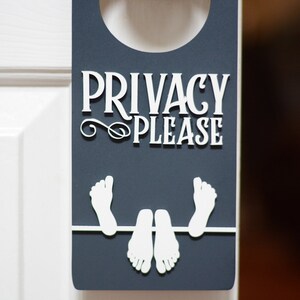 Privacy Please Couples Gag Gift Door Knob Hanger - Etsy