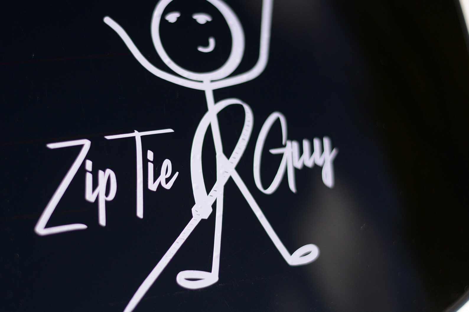 Zip Tie Guy Decal Sticker - Car, Truck, Hardhat - Etsy