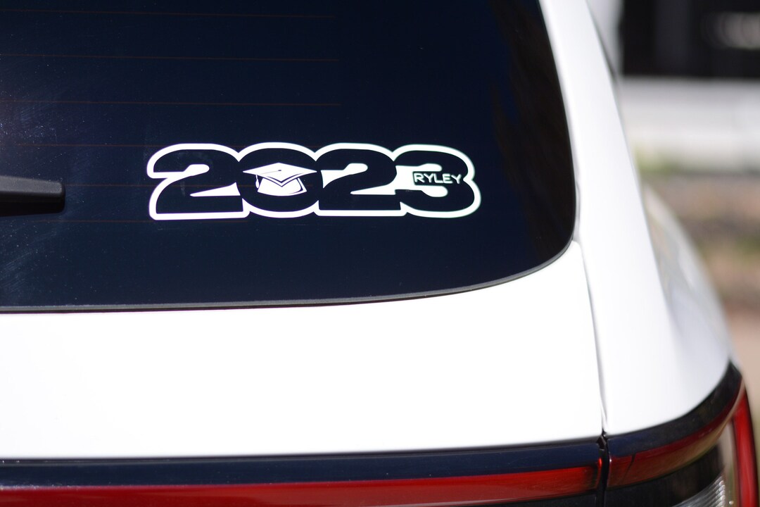 Custom Graduation Car Decal Sticker | 2024 Personalized Grad Gift ...