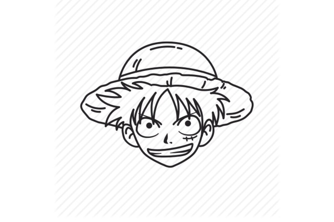 One Piece Luffy Decal - Etsy