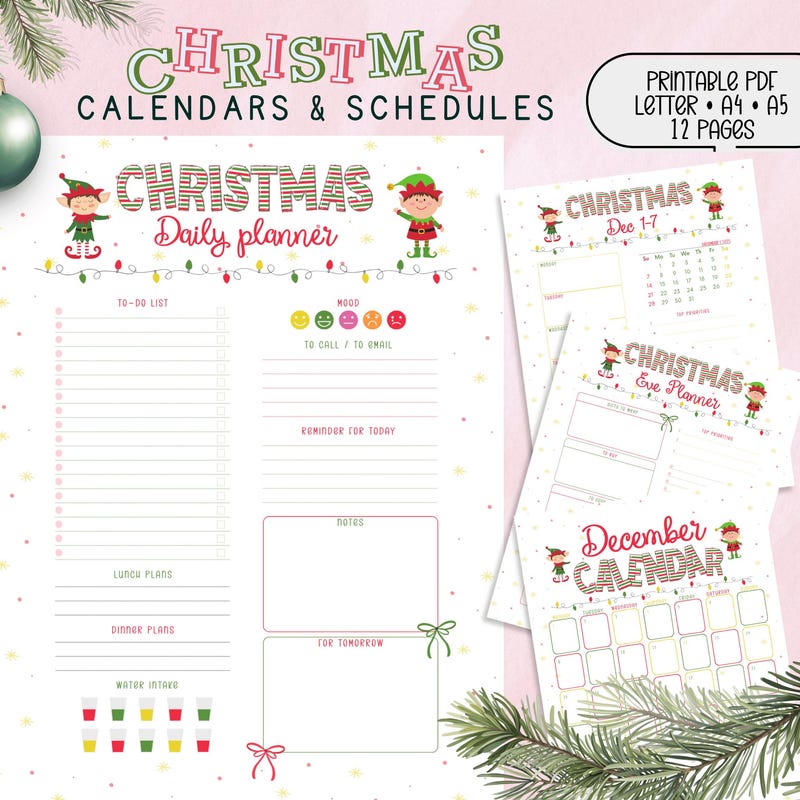 December Daily to Do - Etsy