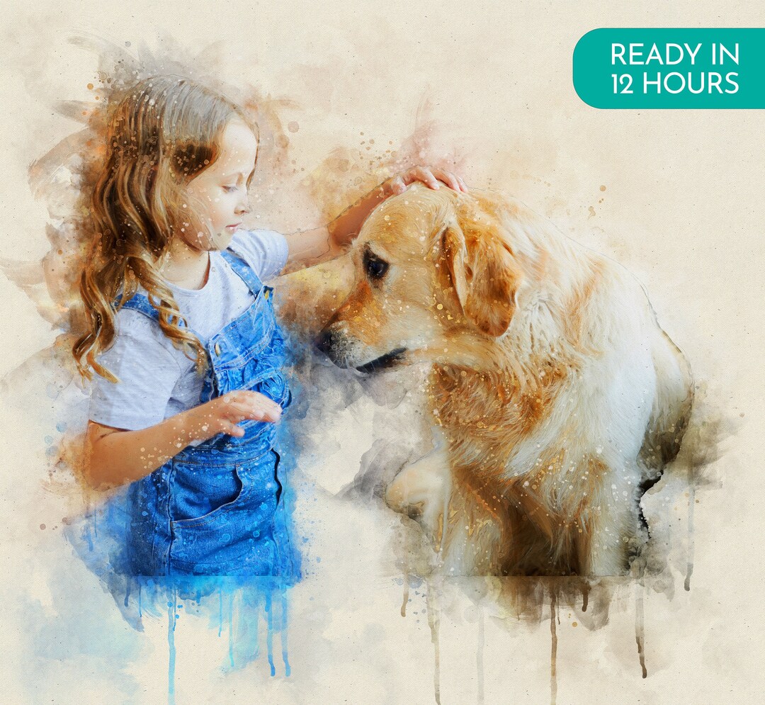 Unique Digital Watercolor and Sketch Art, Graphic Editing, Customized ...