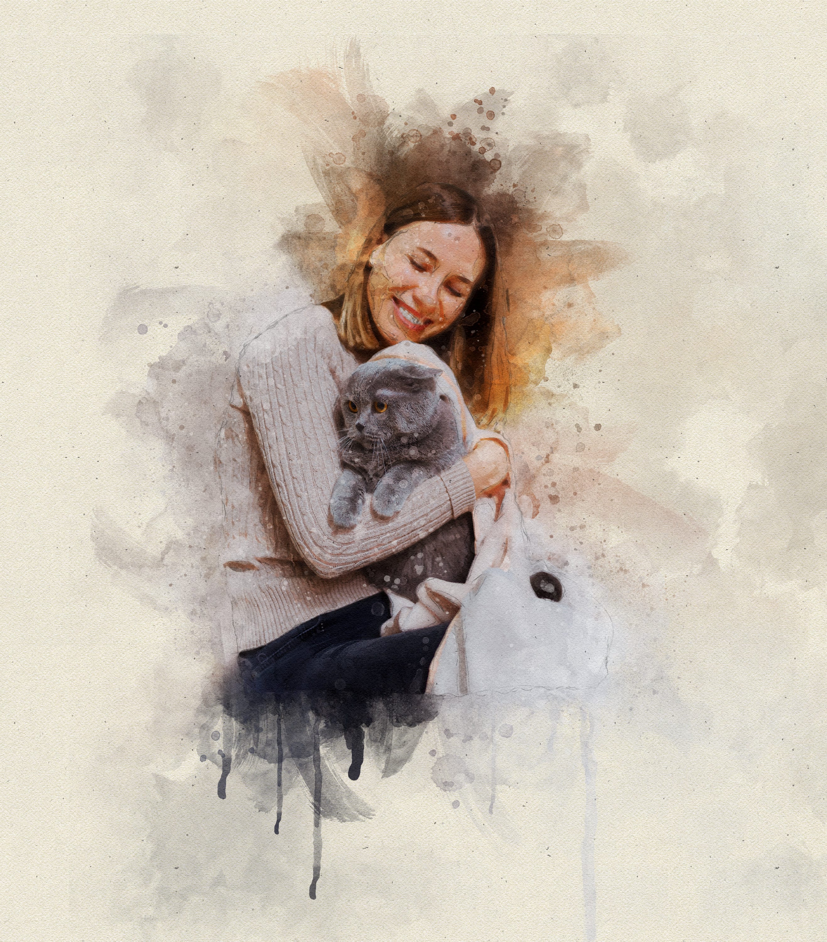 Custom Couple Portrait From Photo Watercolor Portrait - Etsy