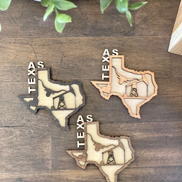 Texas Magnets - Etsy