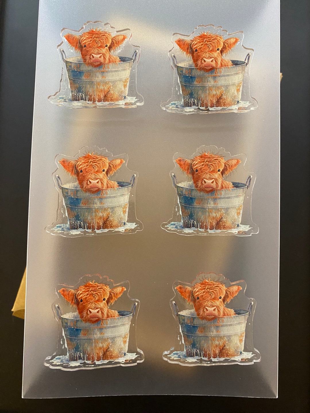 Acrylic Cow in Bucket Magnet Set | Cow Magnets | Farmhouse Gifts ...