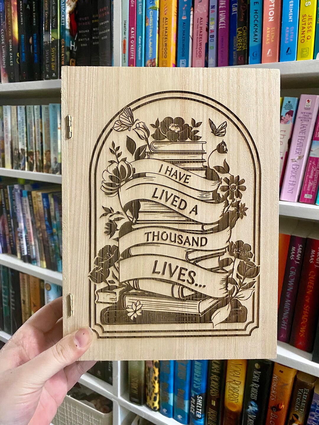 Wooden Bookmark Storage Box | Bookmark Holder | Wooden Book Box ...