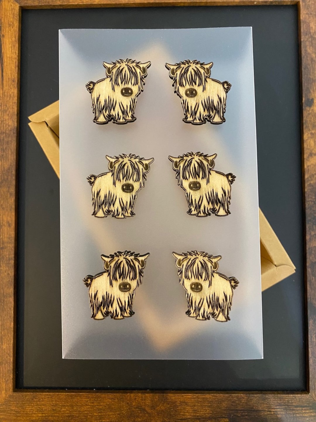 Farmhouse Highland Cow Magnet Set Cow Magnets Highland Cow Gifts ...
