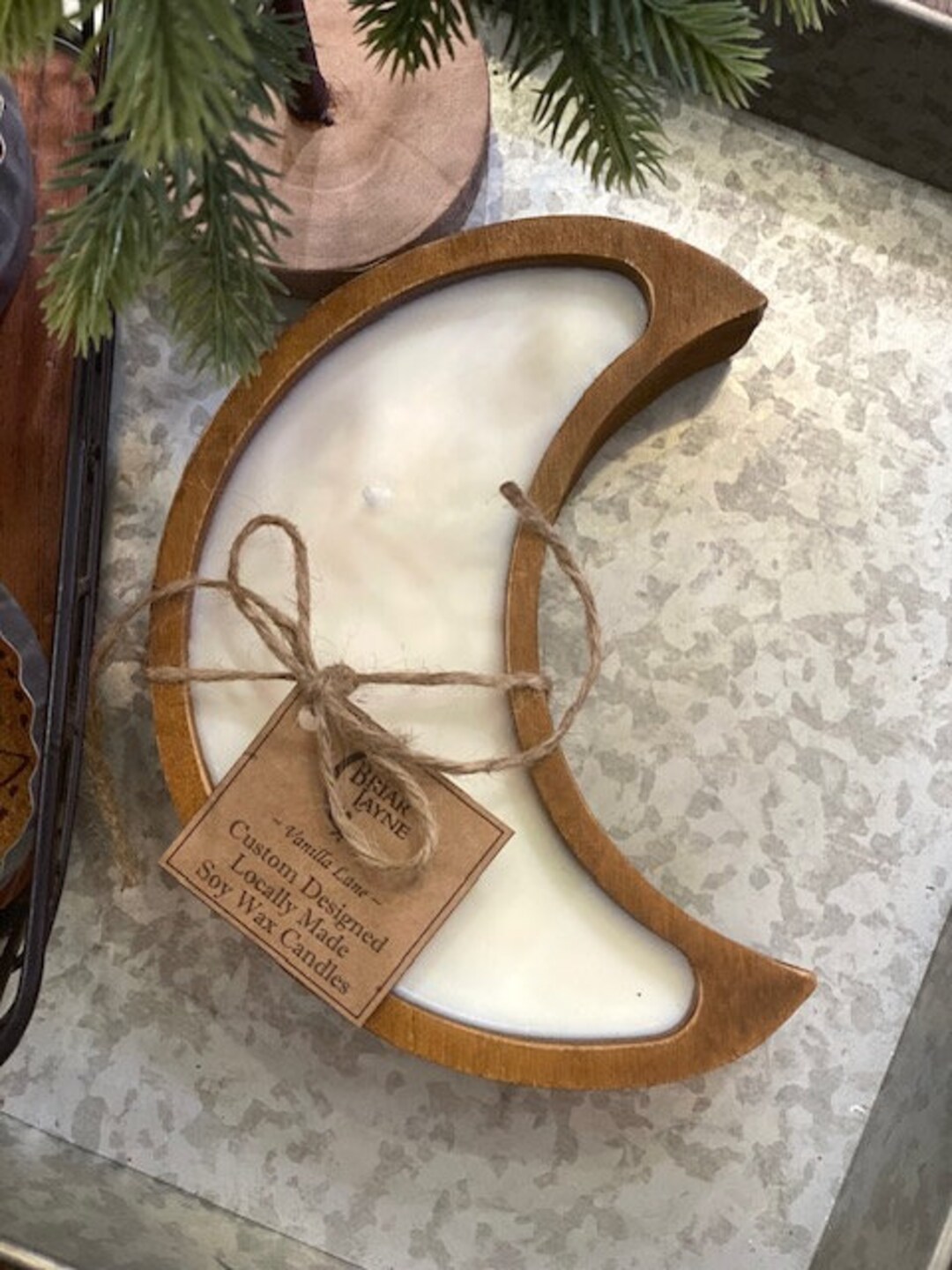 Moon Candle | Boho Moon Candle | Cottage Core Candle | Custom Candle ...