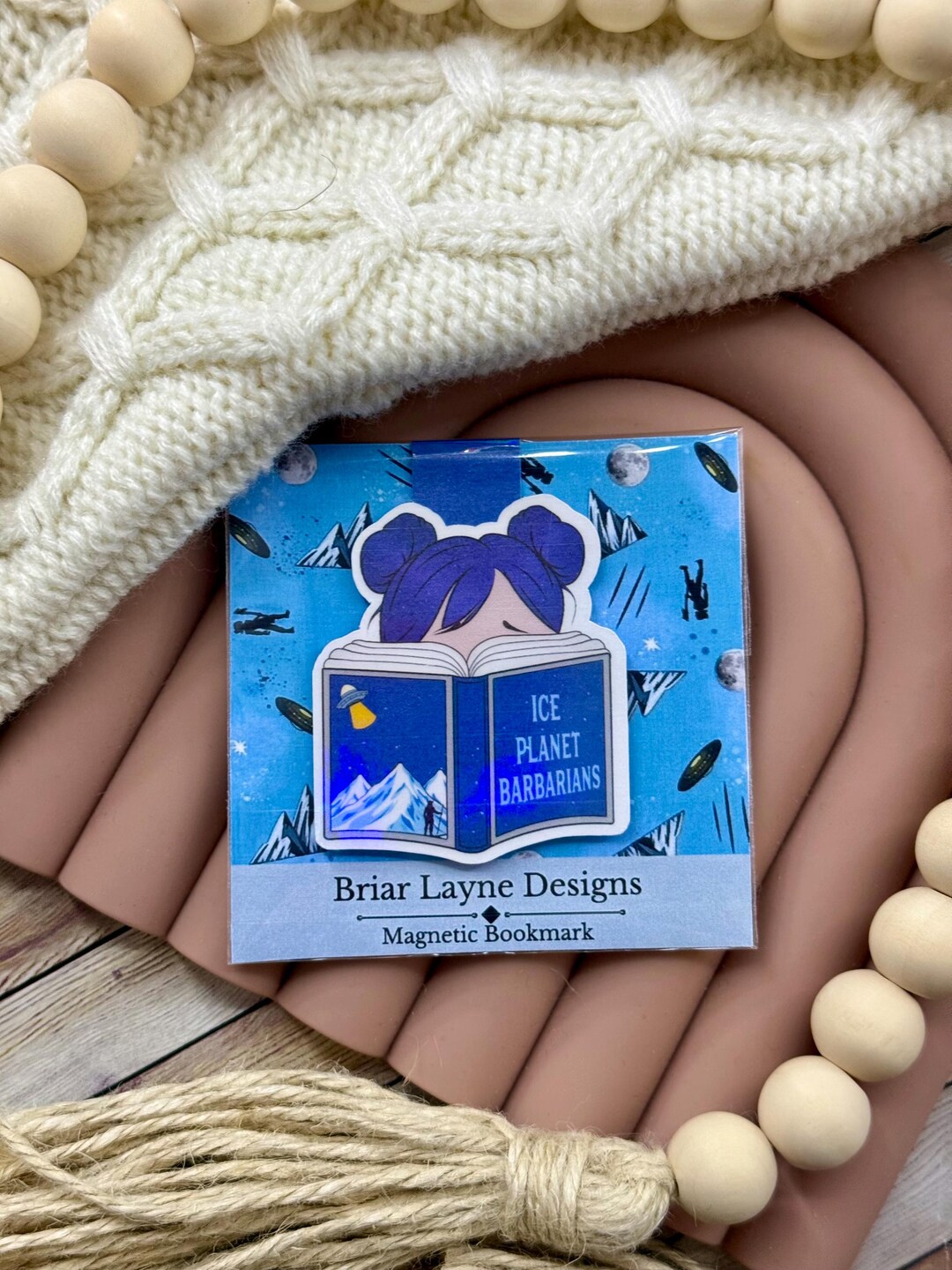 Unofficial Ruby Dixon Holographic Handmade Magnetic Bookmark | Ice Planet Barbarian Bookmark ...