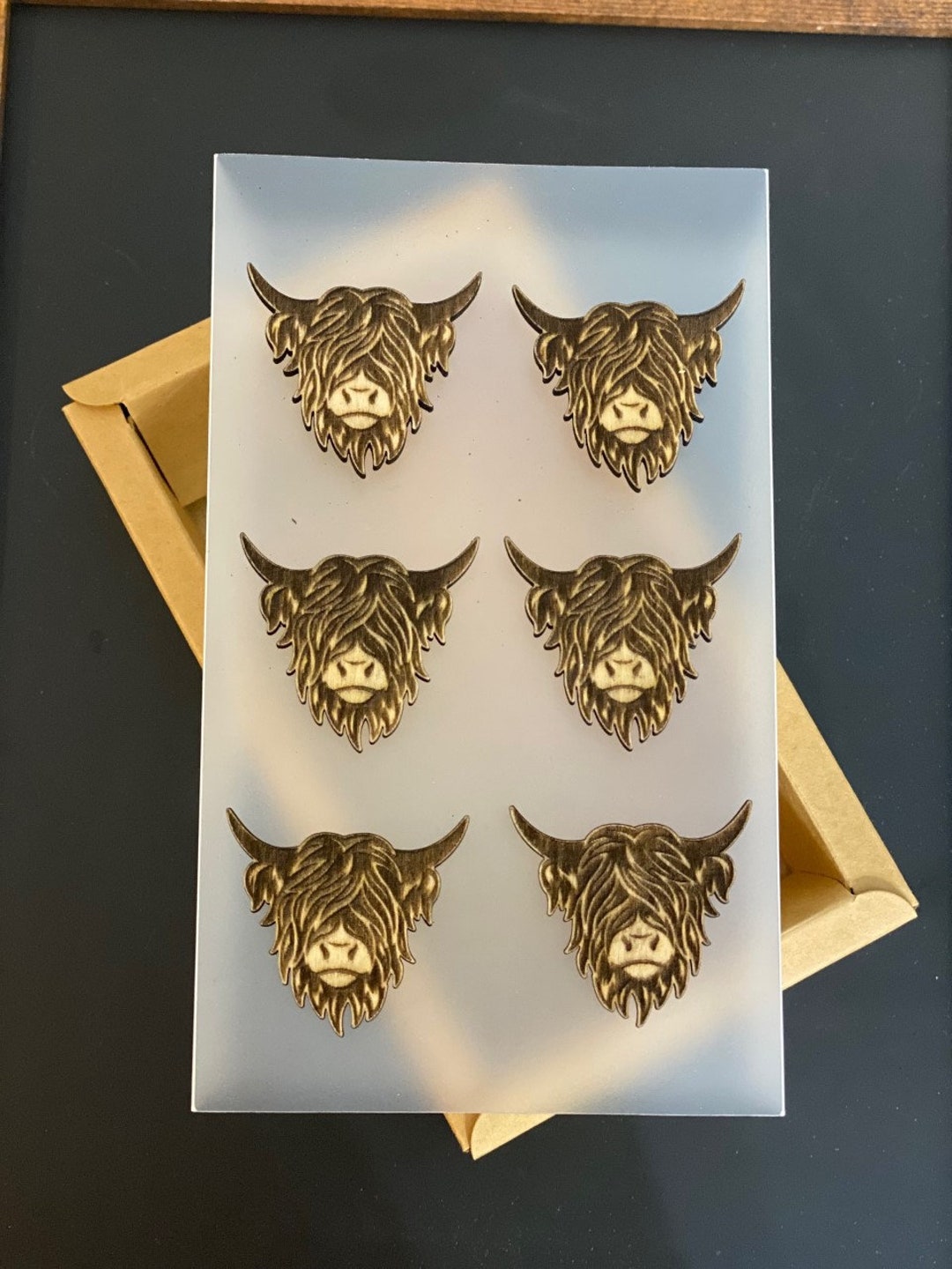 Farmhouse Highland Cow Magnet Set Cow Magnets Highland Cow Gifts ...