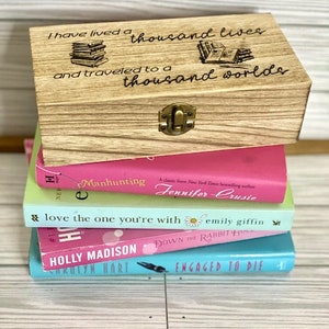 Medium Bookmark Storage Box Laser Engraved Bookmark Storage Box ...