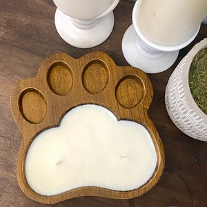 Paw Print Candle | Dog Paw Candle | Dog Candle | Cat Candle | Handmade ...