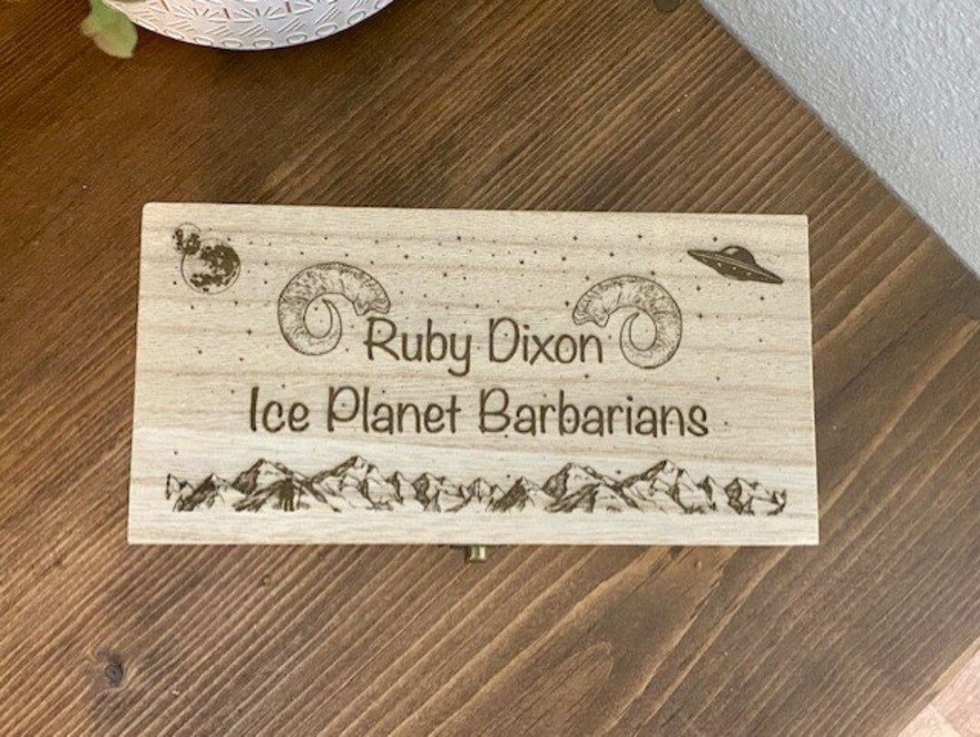Unofficial Ruby Dixon Custom Engraved Bookmark Storage Box Ice Planet ...